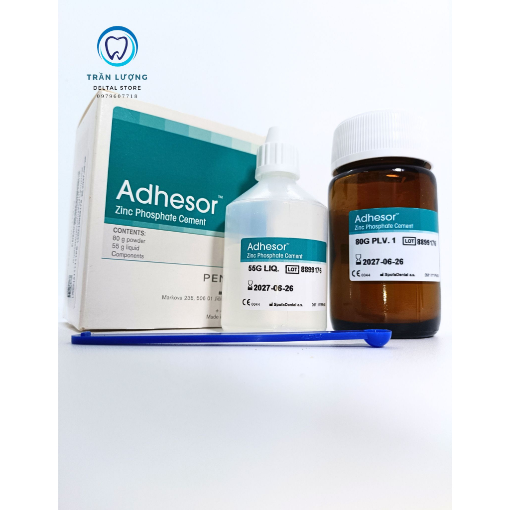 Xi măng gắn răng Adhesor -Vậtt liệu hàn răng Nha Khoa-Hộp 80g-Date 2027 ...