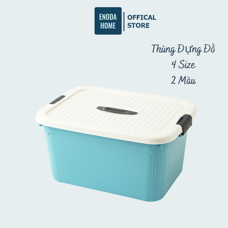 Thùng Nhựa Đựng Đồ Đa Năng Enoda Home, 2 Màu Sắc, 4 Kích Thước Nắp Cài Chắc Chắn Q100 | Shopee ...