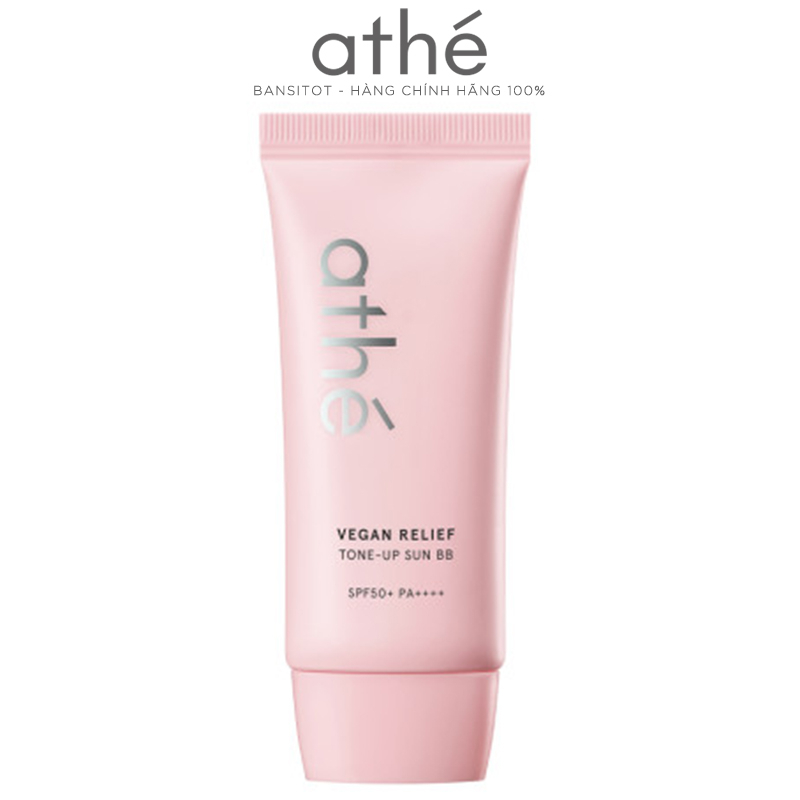 Kem chống nắng dưỡng ẩm dịu nhẹ thuần chay ATHE Vegan Relief Tone Up Sun BB SPF50+ PA++++ 50ml ...