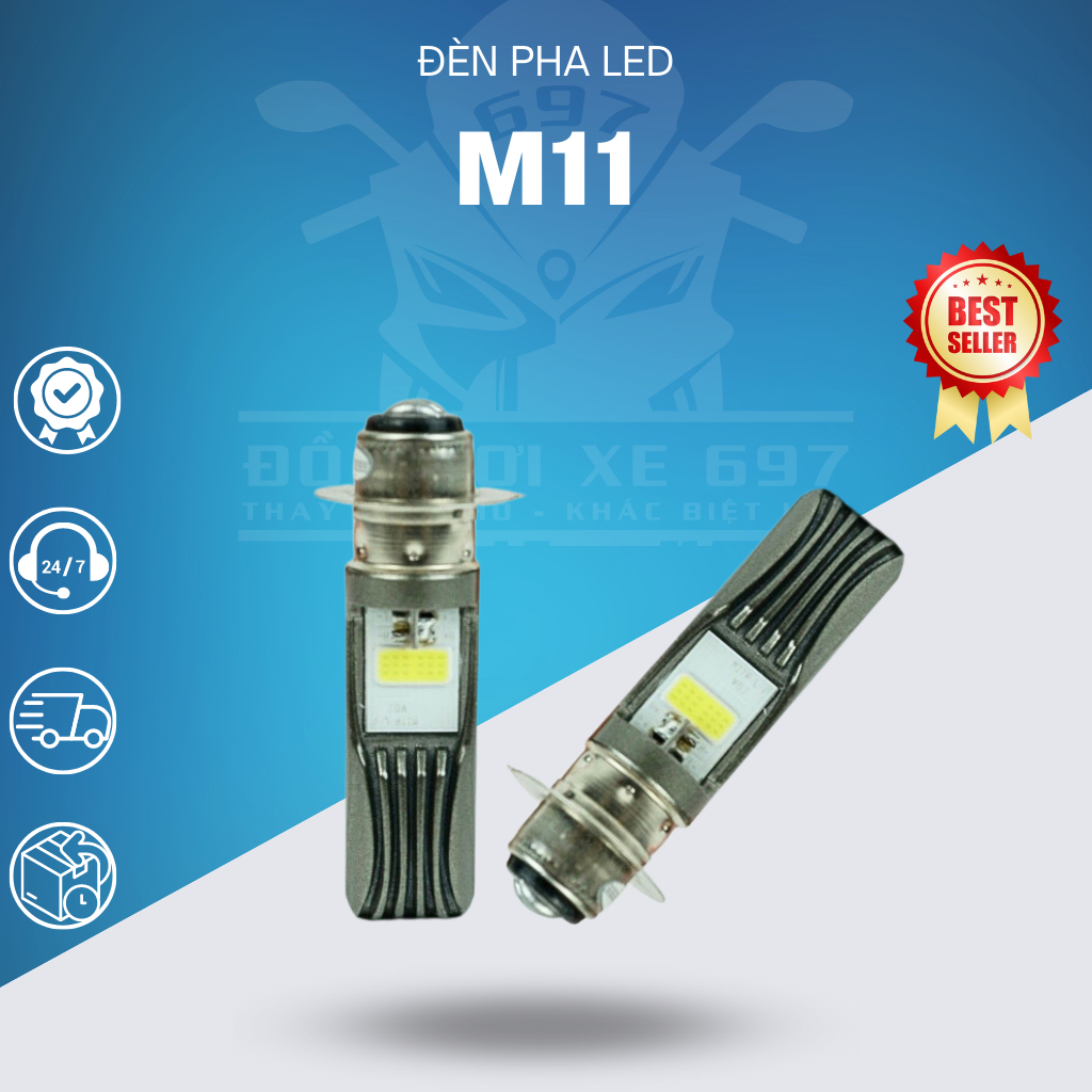 Bóng Led M11 30W lắp cho Dream, Wave nhỏ, Sihelo và các dòng xe khác ...
