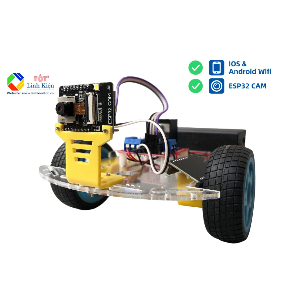 [Kèm Code] Xe Camera Thông Minh - Car Robot Arduino 3WD/4WD Wifi Bluetooth ESP32-CAM | Shopee ...