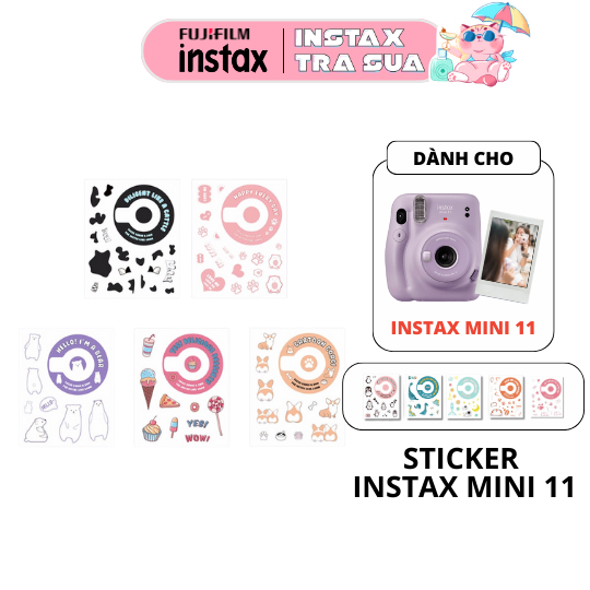 STICKER TRANG TRÍ MÁY ẢNH - DÀNH CHO INSTAX MINI 11 | Shopee Việt Nam