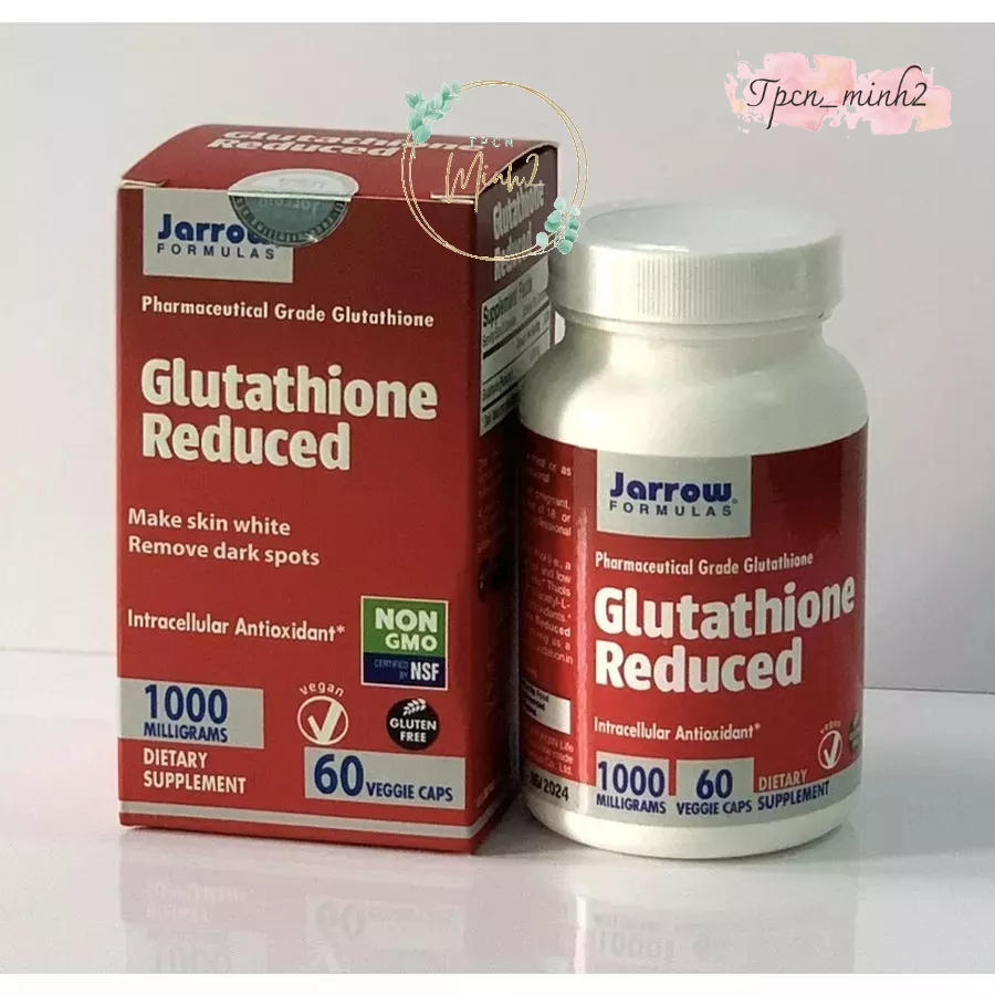 Viên uống trắng da GLUTATHION 1000mg ( USA) Làm trắng da 60 viên ...