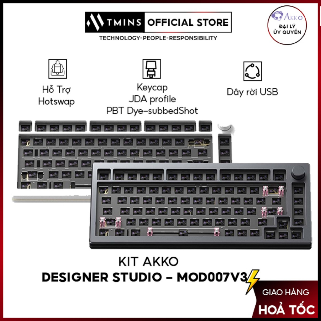 Kit bàn phím cơ AKKO Designer Studio – MOD007 v3 (Flex-cut / Gasket ...