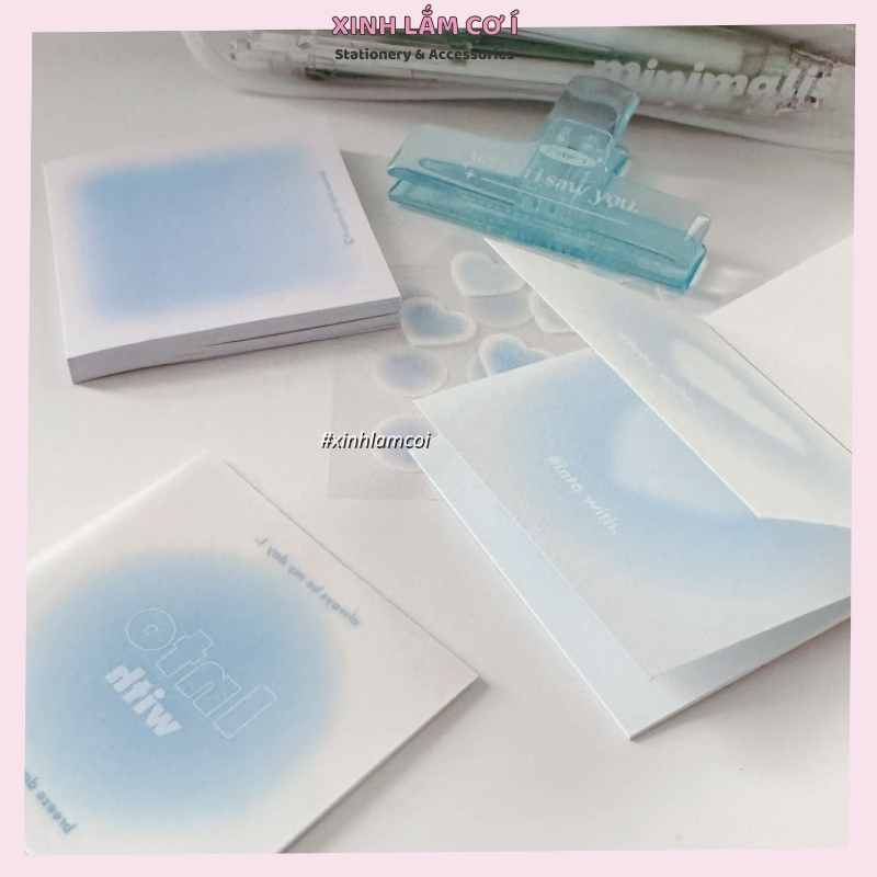 Hộp 112 giấy ghi chú, note Fall in Rosy Posy màu pastel siêu xinh [Xinh ...