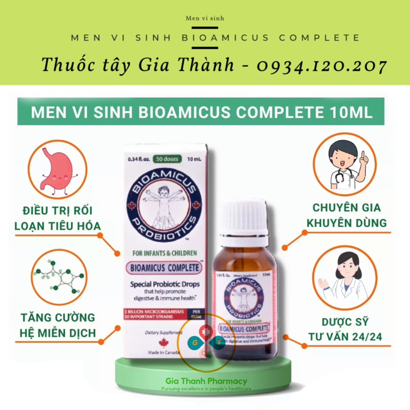 Men Vi Sinh Bioamicus Complete 10 Chủng - Nhập khẩu chính hãng Canada ...