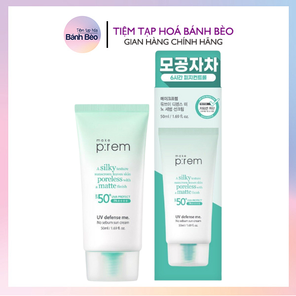[NEW 2023] Make Prem Kem chống nắng vật lý kiềm dầu MAKEPREM UV DEFENSE ME NO SEBUM SUN CREAM ...