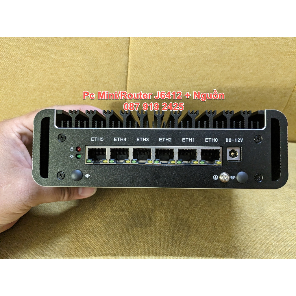 PC Router Mikrotik, Pfsense. OpenWRT NIC 2500Mbps, CPU J6412 4 core 2 ...