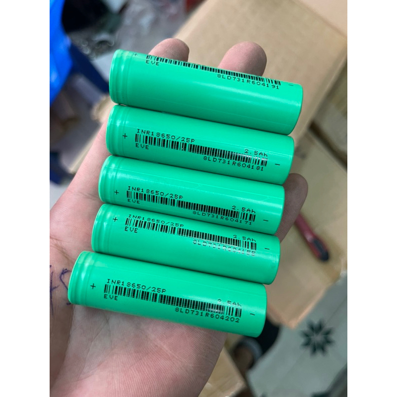 Cell pin EVE 18650 25P dl 2500mah - Xả 12C 30A - Pin Mới chính hãng | Shopee Việt Nam