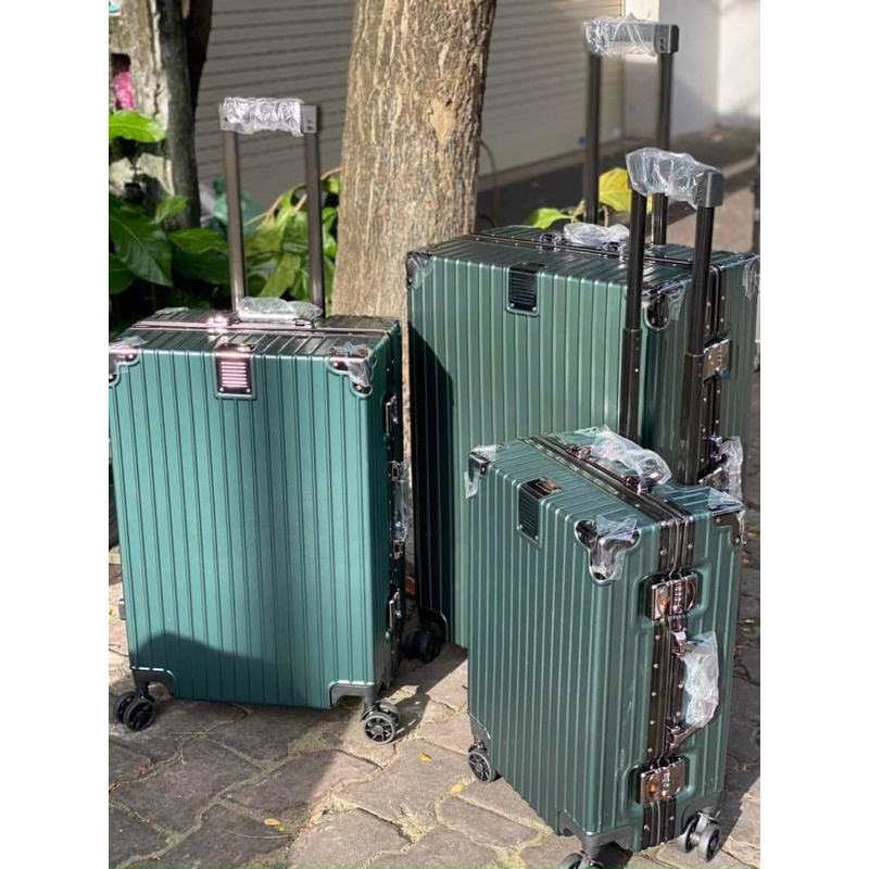 Valy kéo du lịch màu xanh rêu size 20 inch | Shopee Việt Nam