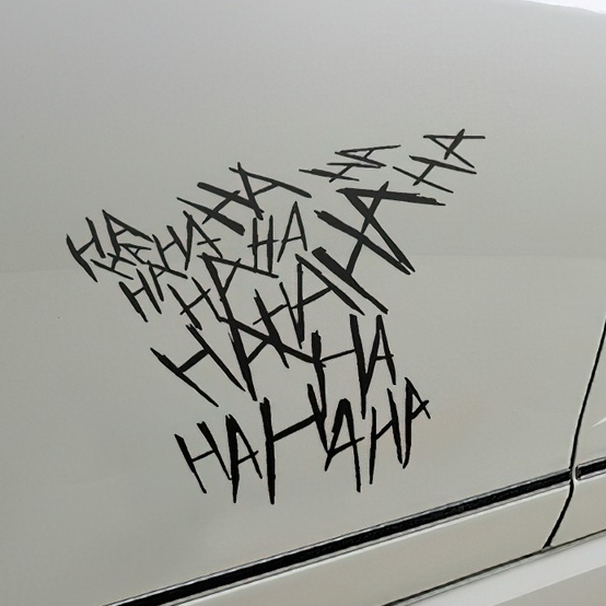 Tem Ha ha ha hahaha Joker Laugh. Decal trang trí mũ bảo hiểm ô tô xe ...