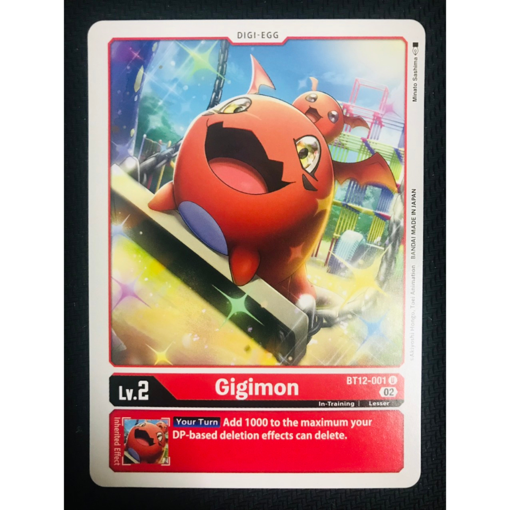 Thẻ bài Digimon BT12-001 - Gigimon - Digi-Egg - Uncommon | Shopee Việt Nam
