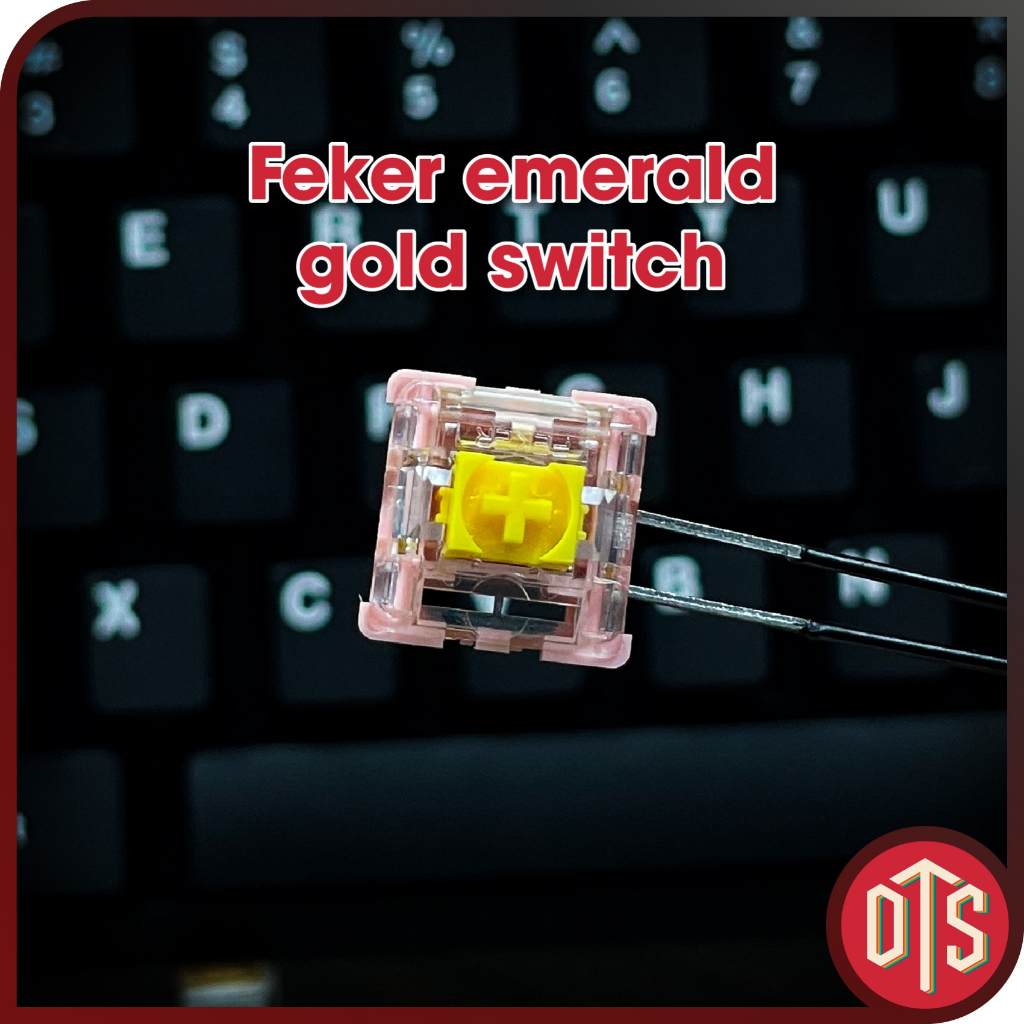 Feker emerald gold switch | Dành cho bàn phím cơ 50g | Linear | DoubleT ...