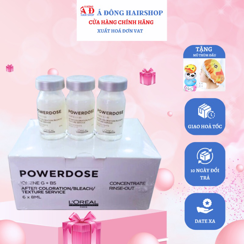 [+Tặng mũ trùm][LOREAL] TINH CHẤT PHỤC HỒI SAU KHI TẨY NHUỘM L'OREAL POWERDOSE CHÍNH HÃNG CTY ...