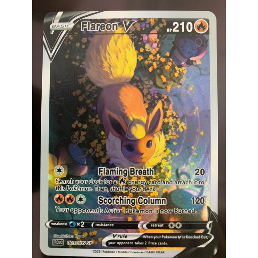 Thẻ bài Pokemon Flareon V -003/009Sp promo Alternate Art Ultra Rare ...