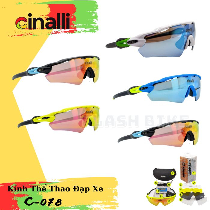 Kính CINALLI Gọng Polycarbonate Mắt Kính Tráng Gương Phân Cực Đổi Màu ...
