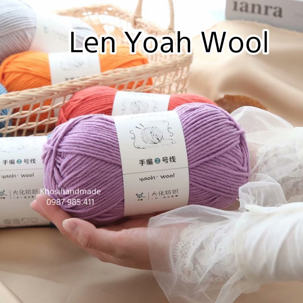 Len Yaoh, Len Yaoh Love Wool Sợi To 3mm Cuộn 100gr Đan Móc Thu Đông ...
