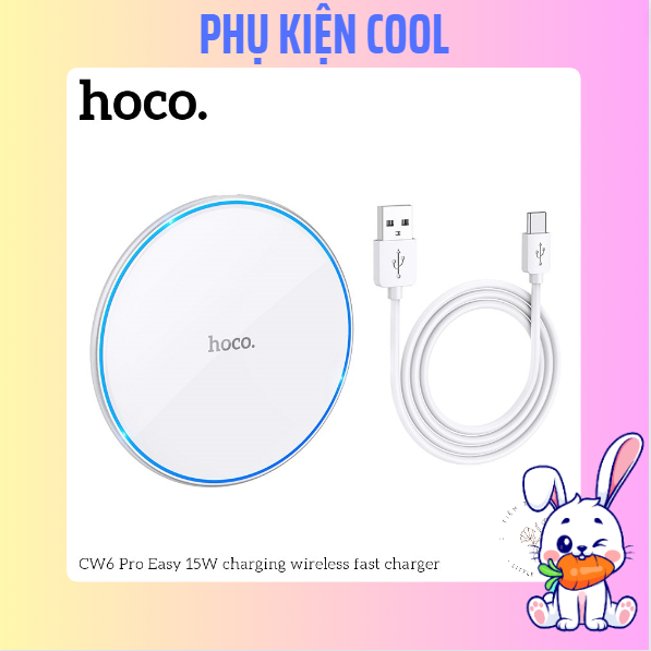 Đế Sạc Không Dây Hoco CW6 Pro 15w- BH 12 tháng | Shopee Việt Nam