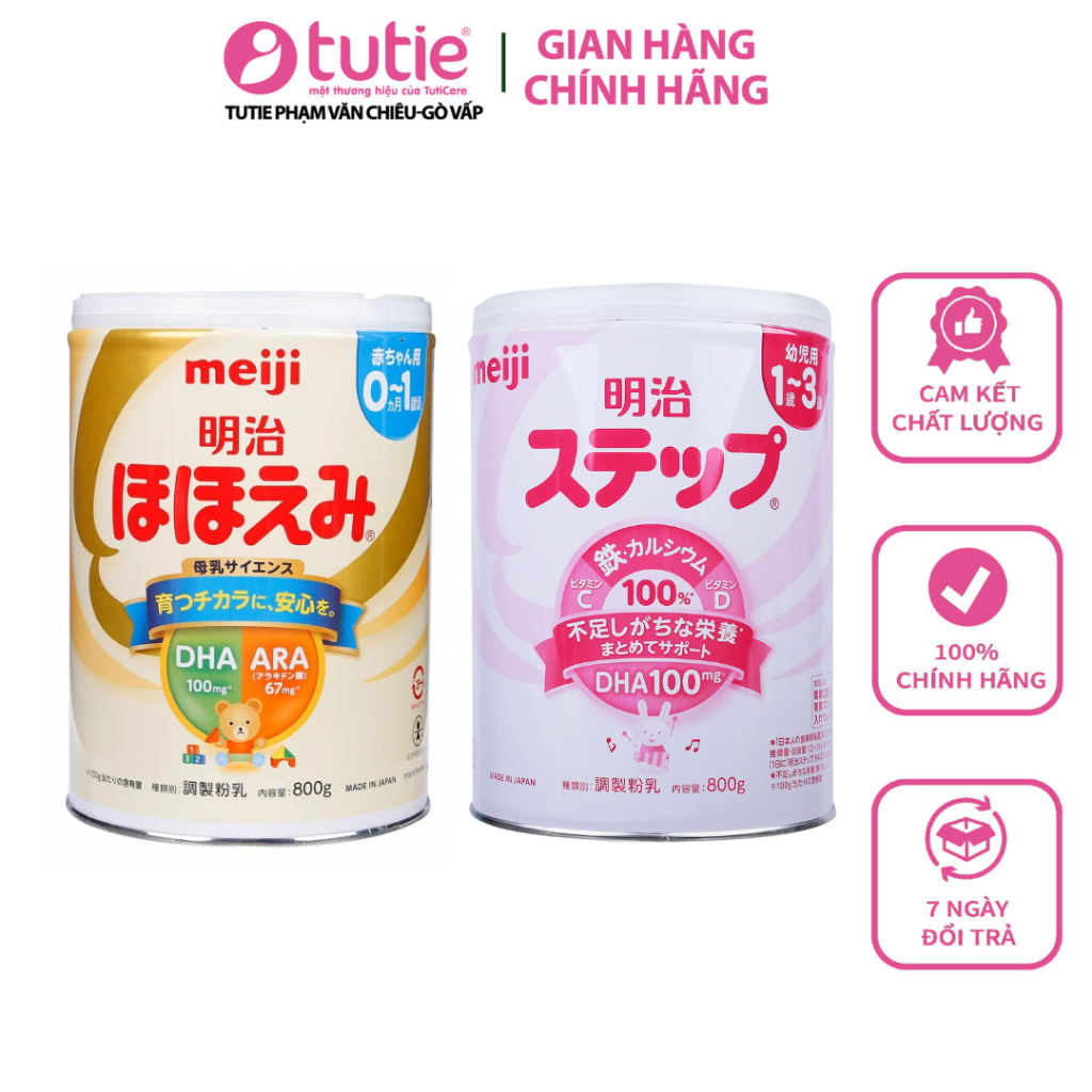 Meiji - Sữa Meiji Step Milk nội địa Nhật Số 0-1 Và 1-3 800g | Shopee ...