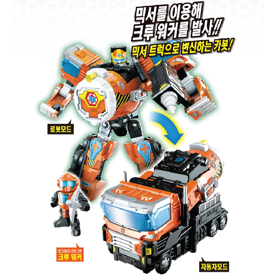 Đồ chơi ô tô biến hình thành Robot siêu biệt đội xây dựng công trình ...