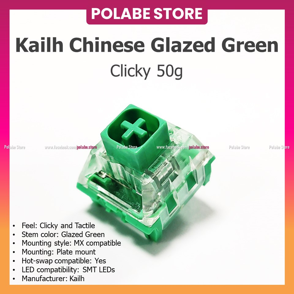 KAILH BOX WHITE V2 clicky switch công tắc bàn phím cơ Kailh Glazed Jade ...