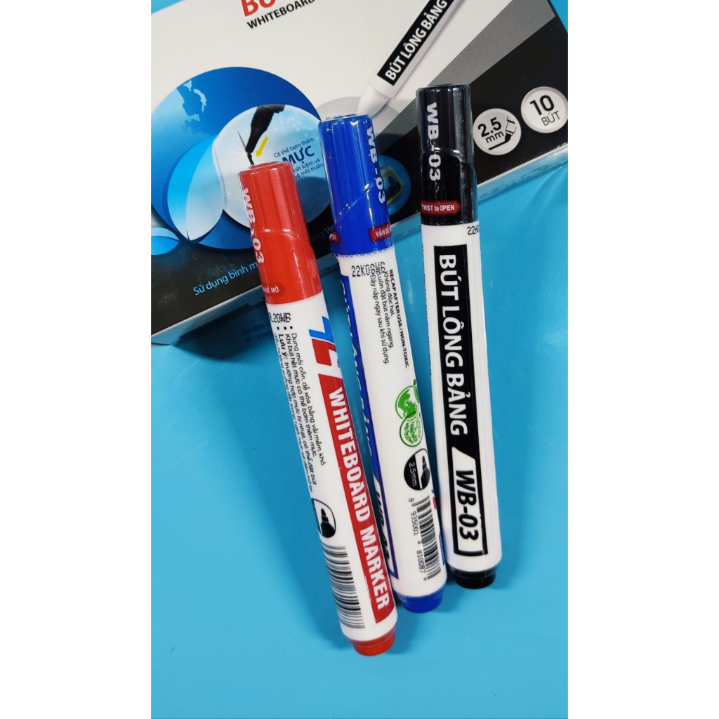 WB03 [03 cây] Thiên Long bút viết bảng WHITEBOARD MAKER | Shopee Việt Nam