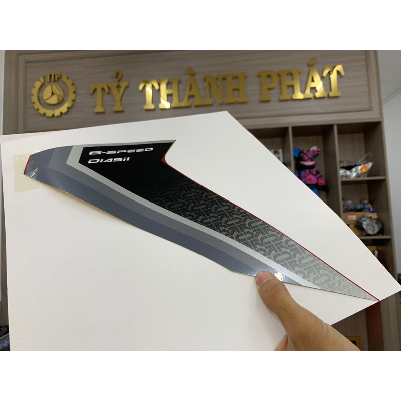 Tem bửng ngoài Ex 155 RC chỉ Đỏ đời 22 dưới Phải ( Xe Đỏ Nhám ) ( miếng ...