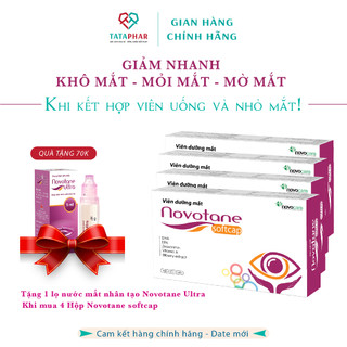 Viên uống dưỡng mắt Novotane Softcap hộp 2 vỉ x 15 viên - Tăng cường ...