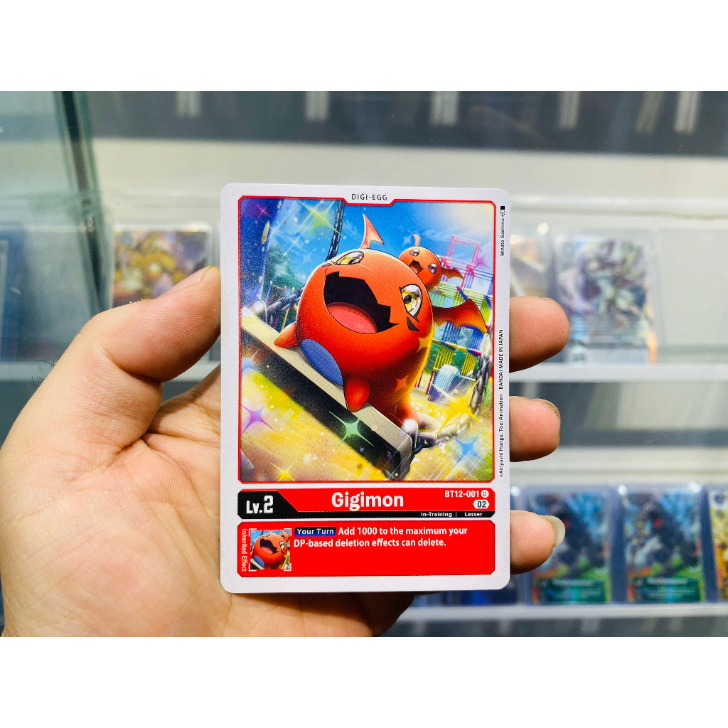 Thẻ Bài Digimon Mã BT12-001 - Gigimon - Red - Digi-Egg - Uncommon ...