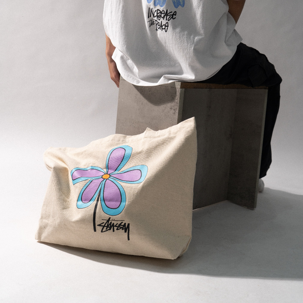 Stussy Flower Tote Bag ( Chính Hãng ) | Shopee Việt Nam