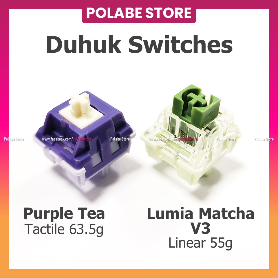 LUMIA MATCHA v3 pro linear switch Duhuk Purple Tea tactile Công tắc bàn ...
