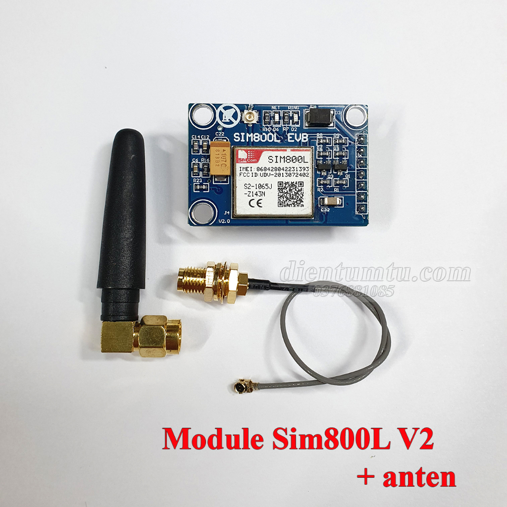 Mạch - Module Sim 800L Sim800L V1 V2 (3.7V - 4.2V) GMS GPRS | Shopee ...