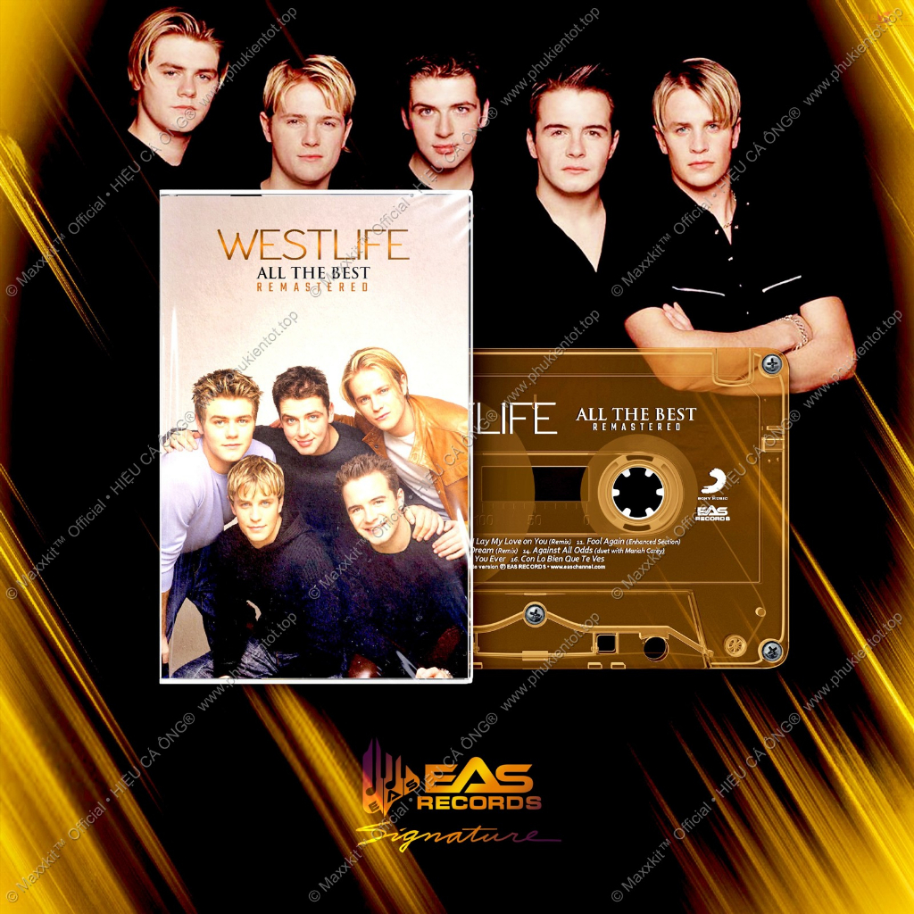 Băng Nhạc Cassette Westlife All The Best Remastered Vivid Fire Tape