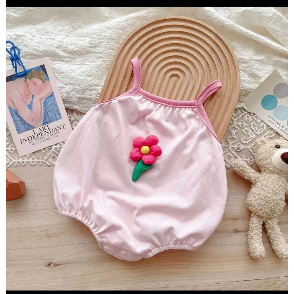 Áo Liền Quần Bodysuit Cho Bé Gái Sơ Sinh6 Tháng 1 Tuổi 2 Tuổi 100