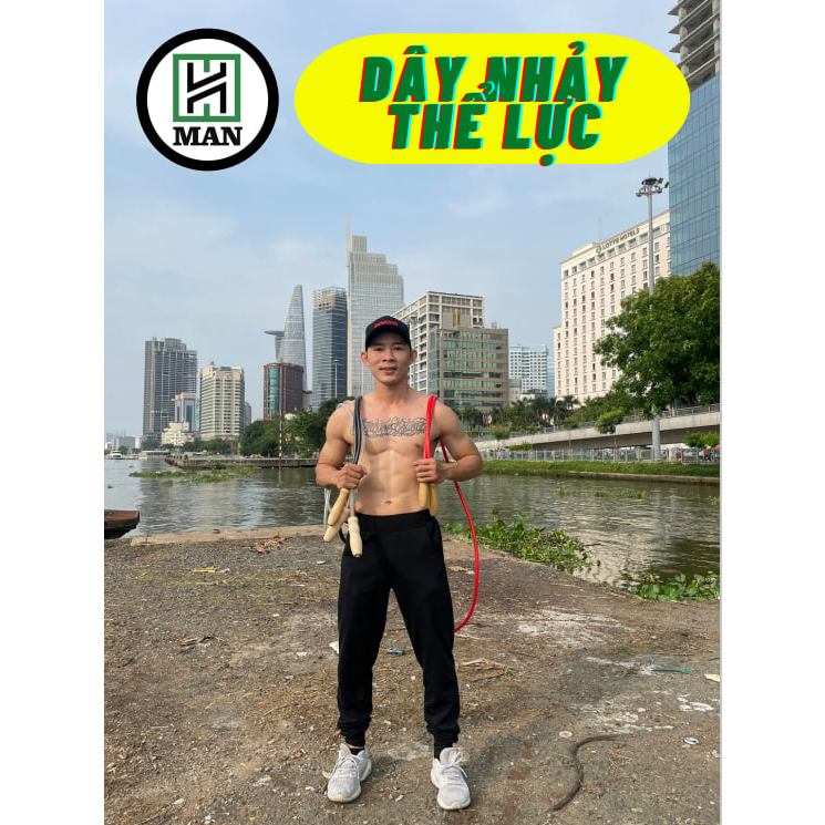 [Sản Phẩm HT MAN] Dây nhảy thể lực - Dây nhảy võ thuật ( Có tặng kèm ...