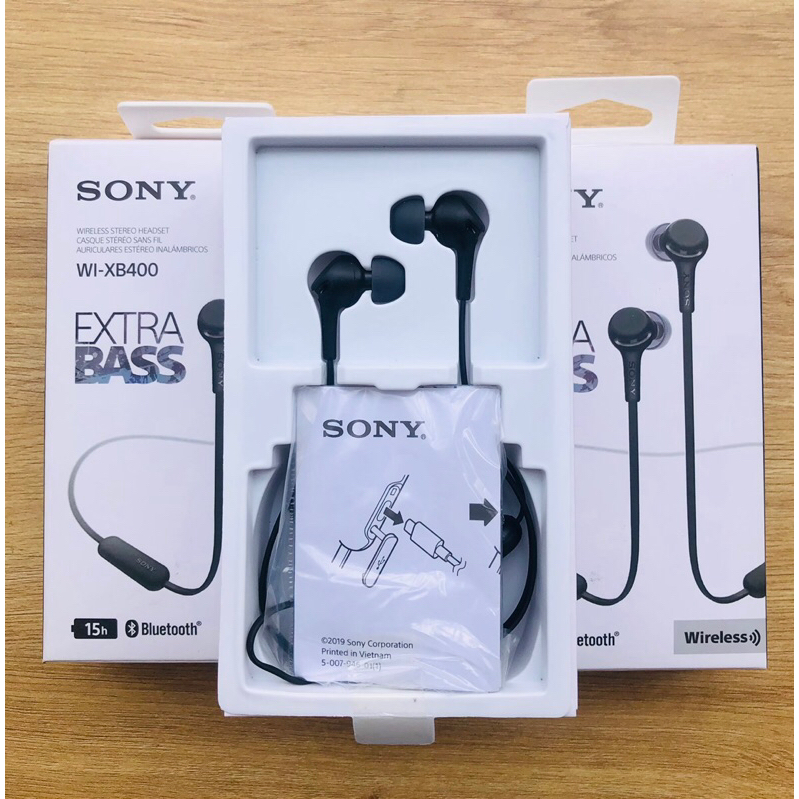 Tai nghe EP Bluetooth Sony WI-XB400 - Chính Hãng Fullbox | Shopee Việt Nam