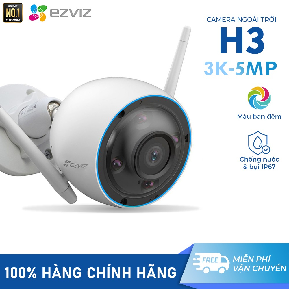 Camera IP Wifi ngoài trời EZVIZ H3 5MP,Ezviz C3TN 3MP,H3C 4MP Full ...