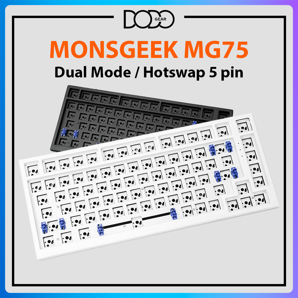 Bộ kit bàn phím cơ MonsGeek MG75 2 mode kết nối dây và wireless hotswap ...