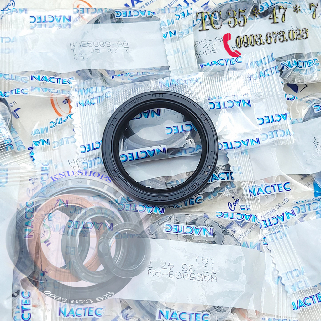 [01cái] Phớt chặn dầu NOK TC 35*52*8 (10) | SOG TC 35*50*10 | Nactec TC 35*47*7 cho máy sản xuất ...