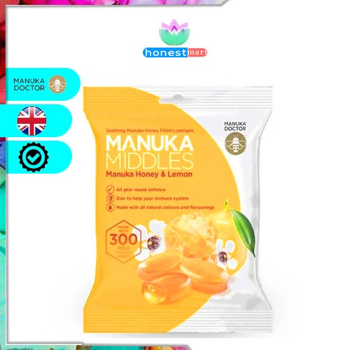 Kẹo mật ong Manuka Doctor Manuka Middles & Lemon 100g | Shopee Việt Nam