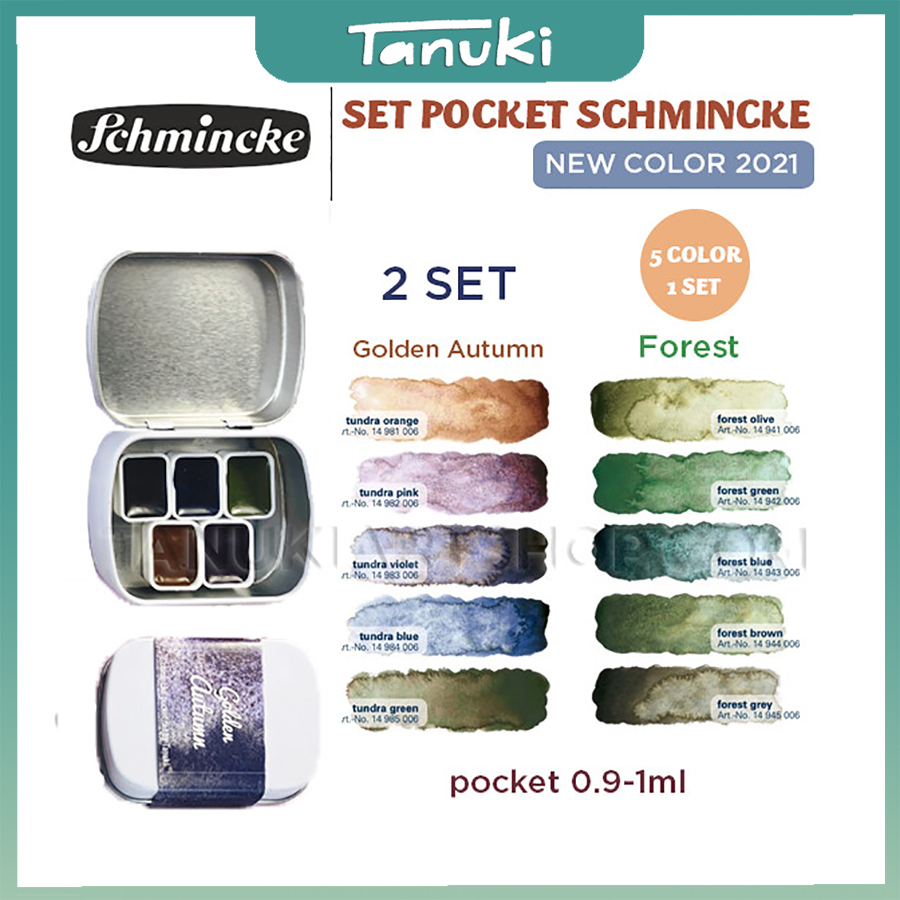 [TANUKI ART] Set pocket màu nước tách lớp Schmincke Horadam | Shopee ...