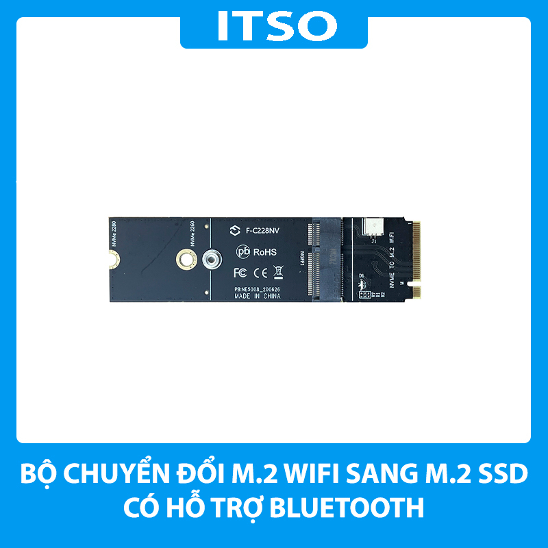 Bộ chuyển đổi khe M2 dành cho SSD thành khe M2 dành cho card WIFI ...