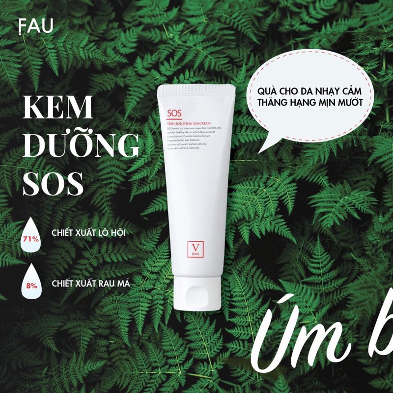Kem dưỡng làm dịu phục hồi da đỏ yếu FAU SKIN SOLUTION SOS CREAM | Shopee Việt Nam