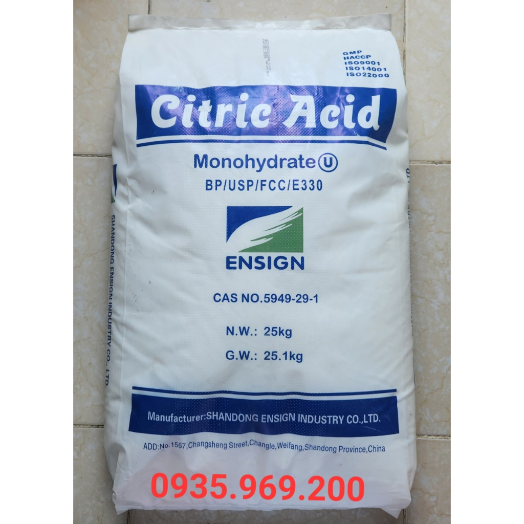 Axit Chanh, acid citric, bột chanh chất điều chỉnh độ pH, chất tạo độ ...