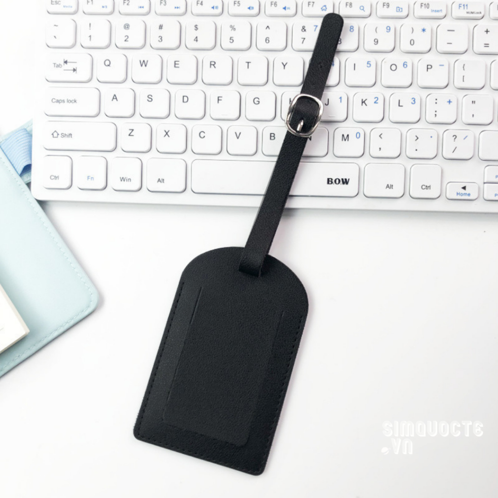 Thẻ name tag hành lý du lịch gắn vali balo da PU chống nước nhiều mẫu ...