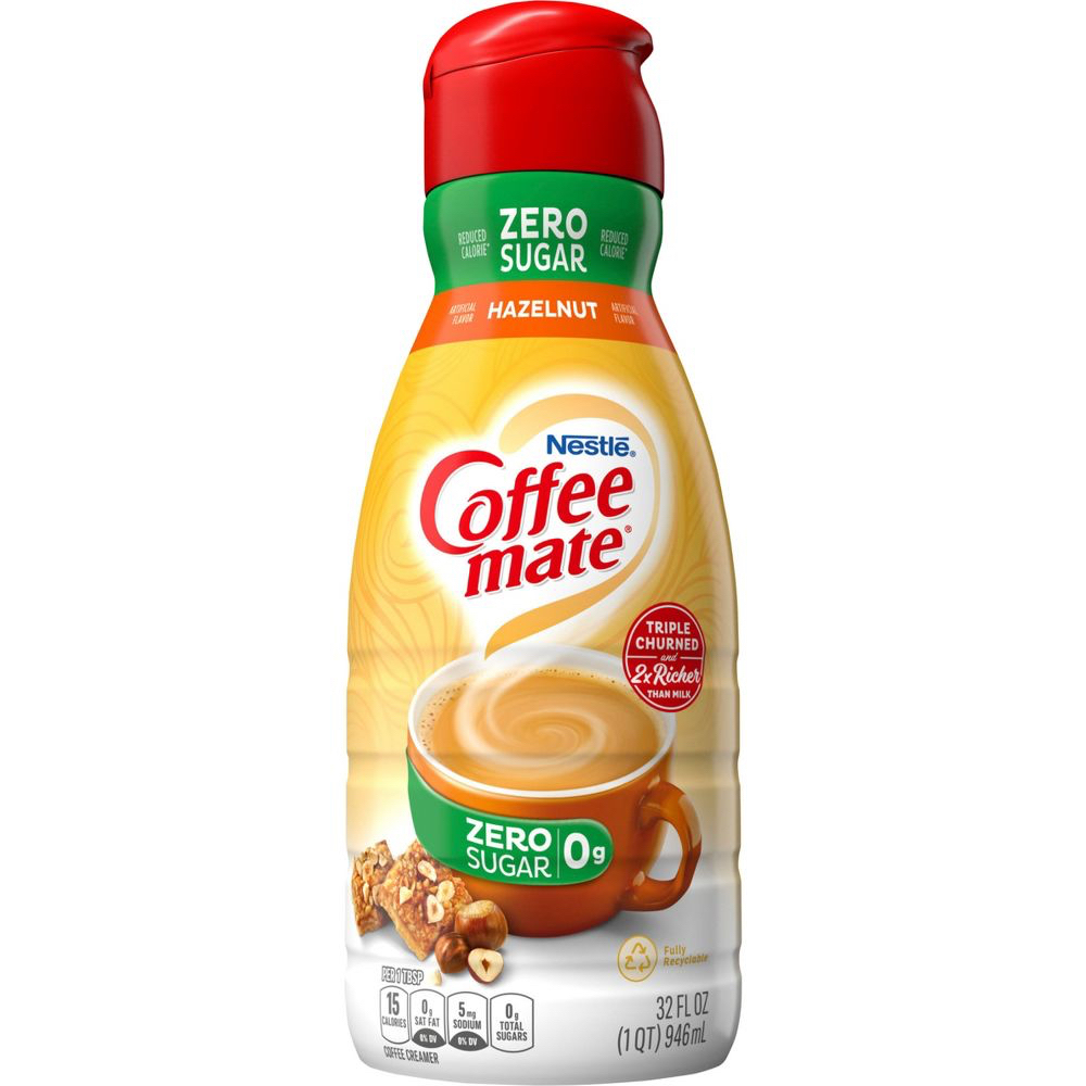 KEM SỮA HAZELNUT KHÔNG ĐƯỜNG - ÍT CALO Nestle Coffee Mate Liquid Coffee ...