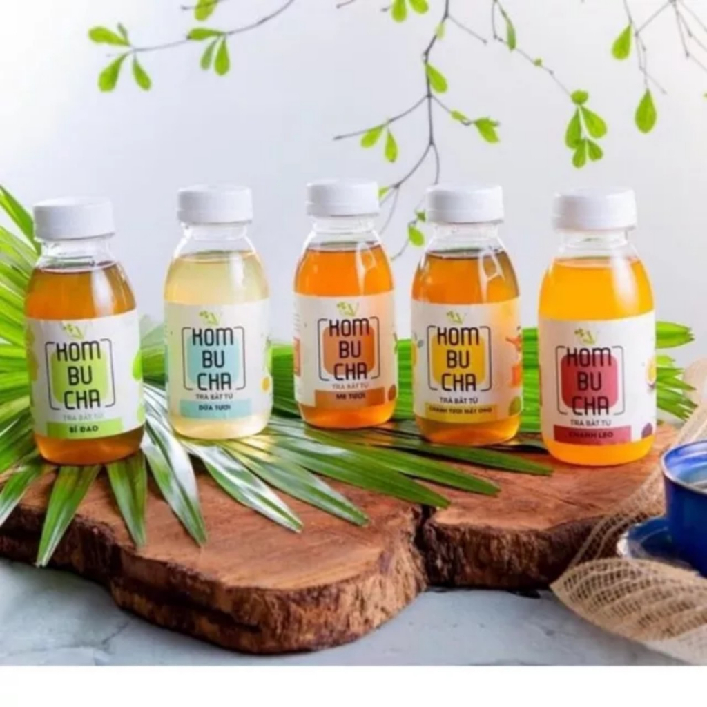 Combo 6 chai trà Kombucha light mix vị -trà bất tử hữu cơ dưỡng sinh ...