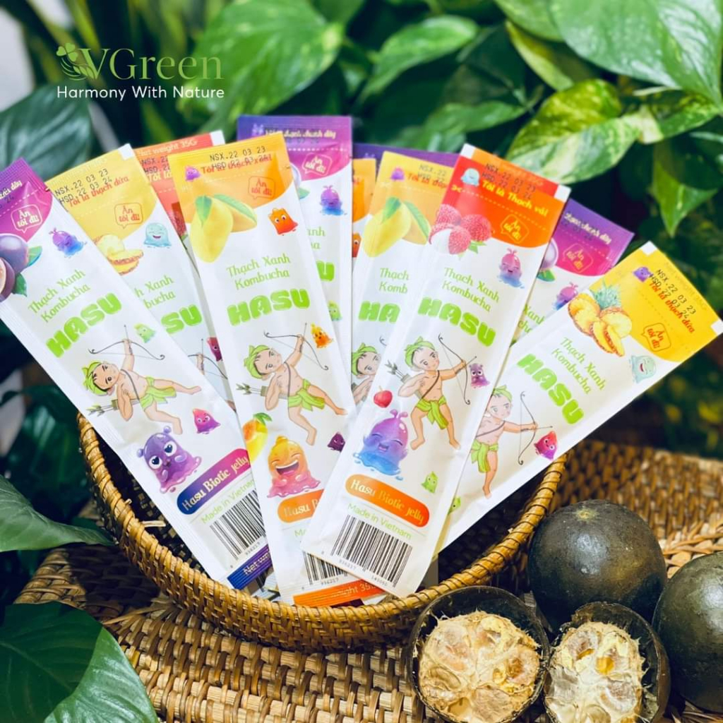 1kg Thạch xanh Kombucha HASu hoàn toàn tự nhiên siêu ngon đặc biệt ...