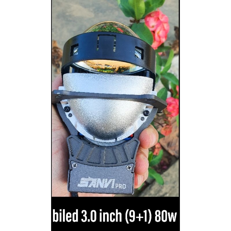 Bi led SanVi pro 3.0 inch cao cấp osram 9+1 max 80w trợ pha sáng nét cho xe máy và ô tô | Shopee ...
