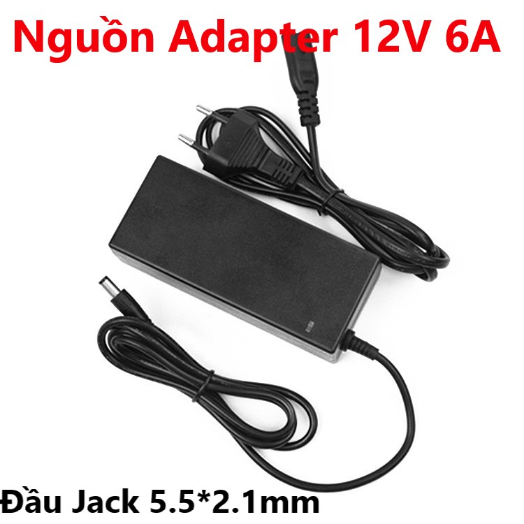 Nguồn Adapter 12V 6A Đầu Jack 5.5*2.1mm - Loại tốt đủ dòng 6A | Shopee ...